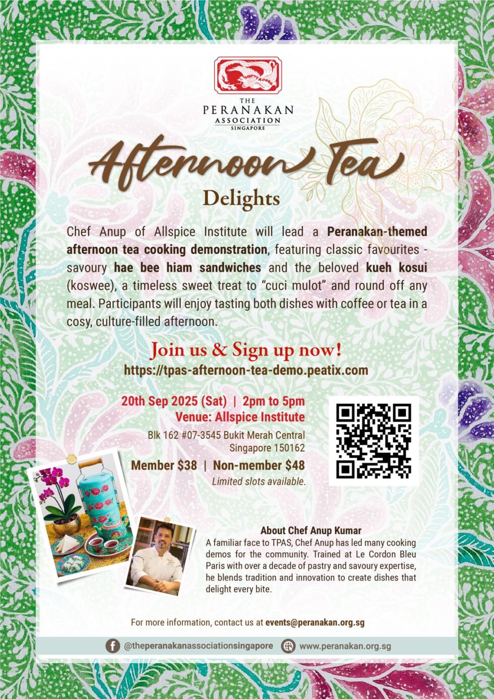 Afternoon Tea Delights: a Peranakan-themed afternoon tea & cooking ...